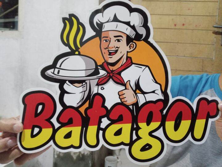 STIKER KACA GEROBAK TULISAN BATAGOR | Lazada Indonesia