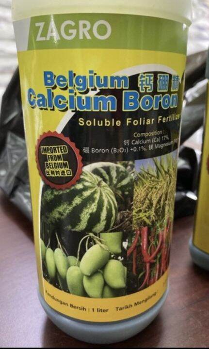 Belgium calcium boron (1 liter) / soluble foliar fertilizer / Baja ...