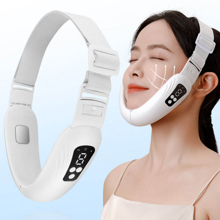 Face Slimming Massager Micro-current V Face Lifting 3 Modes 9 Strength ...