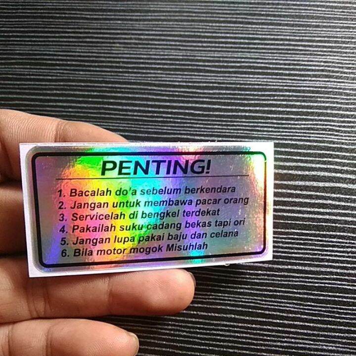 STIKER STICKER PENTING PRINTCUTT | Lazada Indonesia