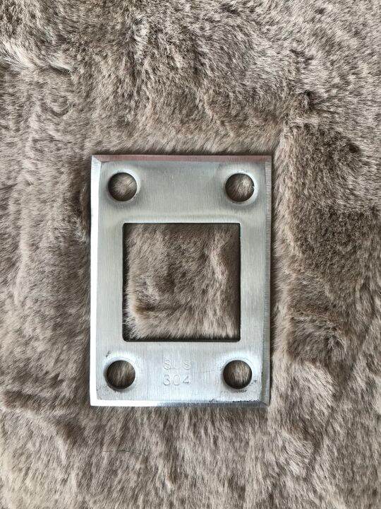 2x2 Square Flange flat stainless steel 304 tubular (5mm thickness ...