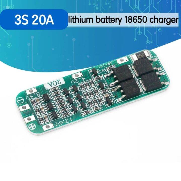BMS 3S 12V 20A Module Charger Li-ion Lithium Battery 18650 Protection ...