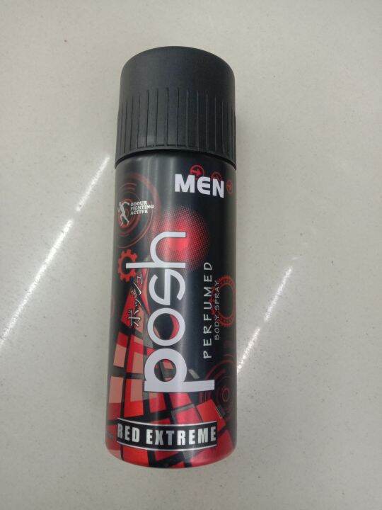 POSH men perfumed body spray RED EXTREME 150ml | Lazada Indonesia