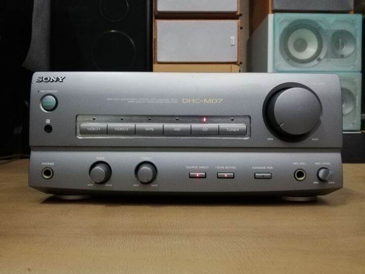 ชั้นแอมป์ sonyรุ่นDHC-MD7 made in japan จากตู้ยี่ปุ่นมือ2ใช้ไฟ100ใช้งาน ...