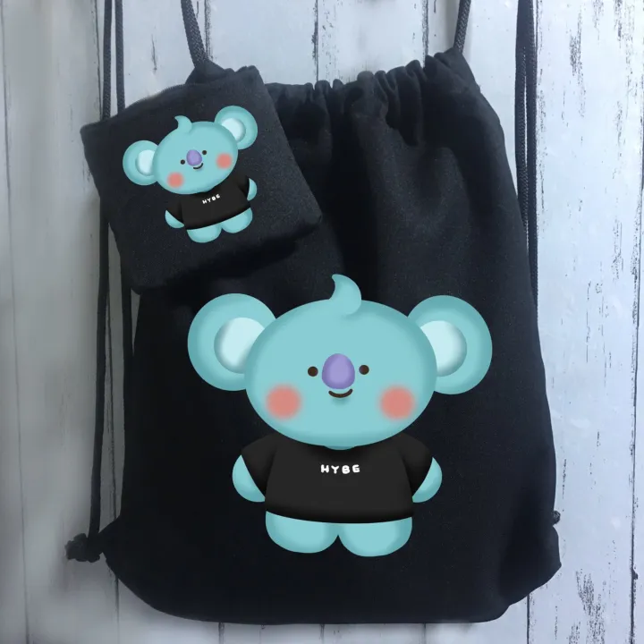 Bts Koya Drawstring Bag & Coinpurse Set | Lazada PH