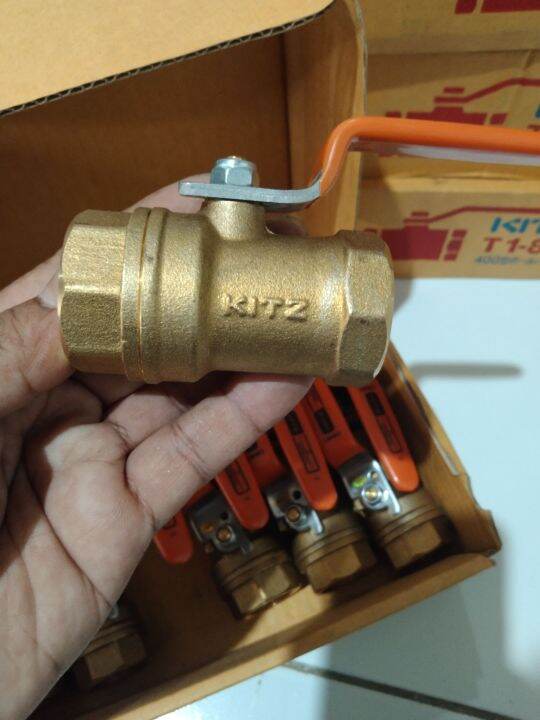 Ball Valve kitz 1/2 inch Kuningan 100% original Japan | Lazada Indonesia