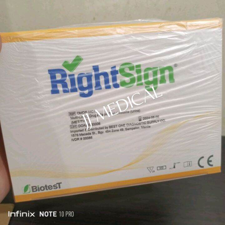 Right Sign Drug Rapid Test Cassettes (Urine) | Lazada PH