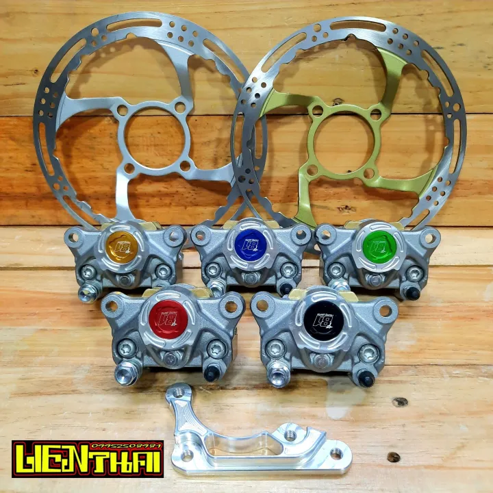 8.1 Caliper w/ Wave bracket and Super Ligthen disc - Wave125, Raider150 ...