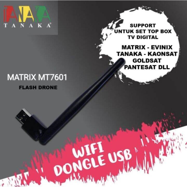 USB DONGLE WIFI TANAKA COCOK UNTUK STB TANAK MATRIX EVINIX DAN MERK ...