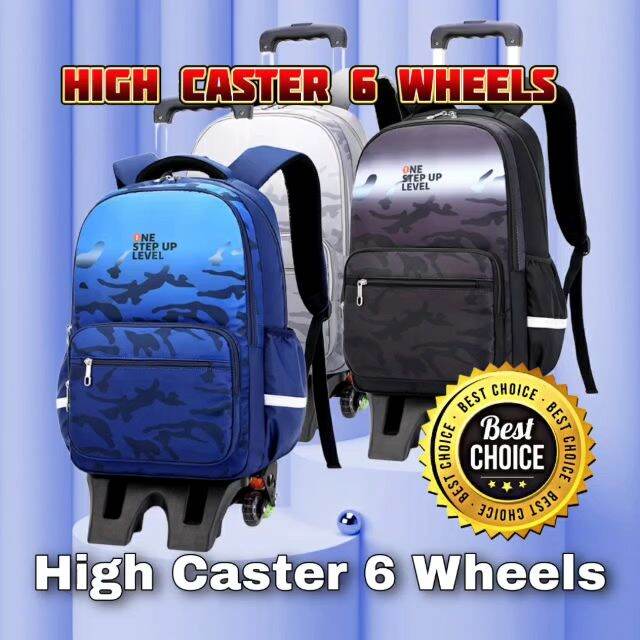 Quality Beg Roda Sekolah Budak / Kids Trolley School Bag high caster ...