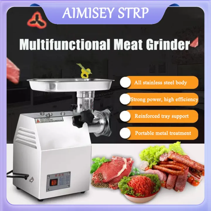Commercial Meat Grinder Electric Heavy Duty Stainless Steel High-Power ...