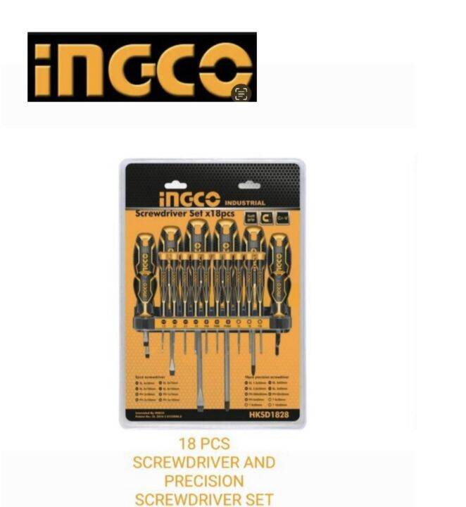 INGCO ORIGINAL SCREWDRIVER AMD PRECISION SCREWDRIVER SET HKSD1828 ...