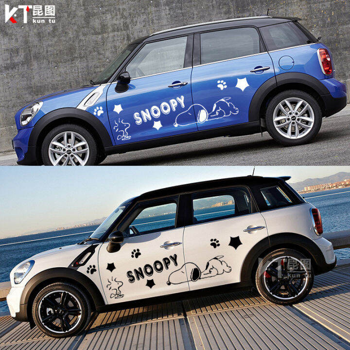 Snoopy Car Stickers Cute Cartoon Cartoon Car Stickers Car Body Garland ...