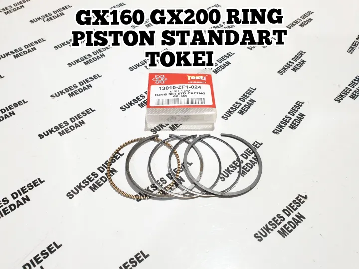 GX160 GX200 Ring Piston Ring Seher Mesin Engine Genset Honda RRT Size STD Tokei | Lazada Indonesia
