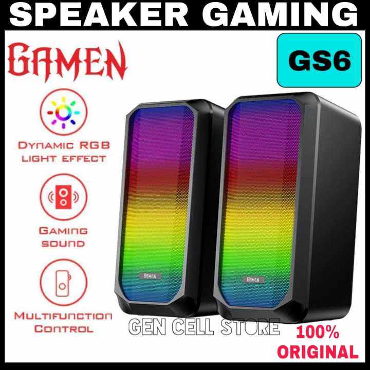 GAMEN GS6 Speaker Gaming PC | Laptop Mutimedia With RGB Rhythm Lights ...
