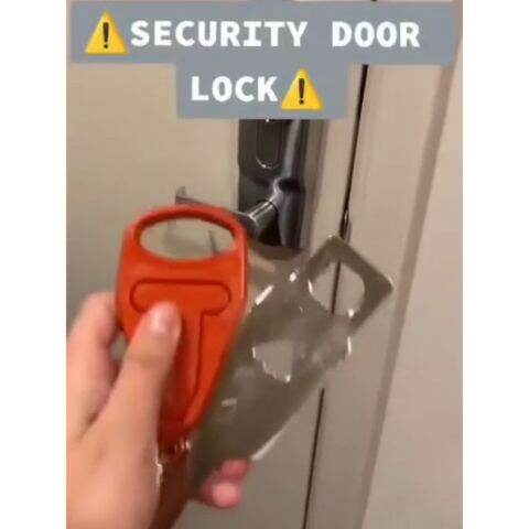 UniqFinds - Portable Safety Door Lock 1pc | Quick lock | Door Safety ...