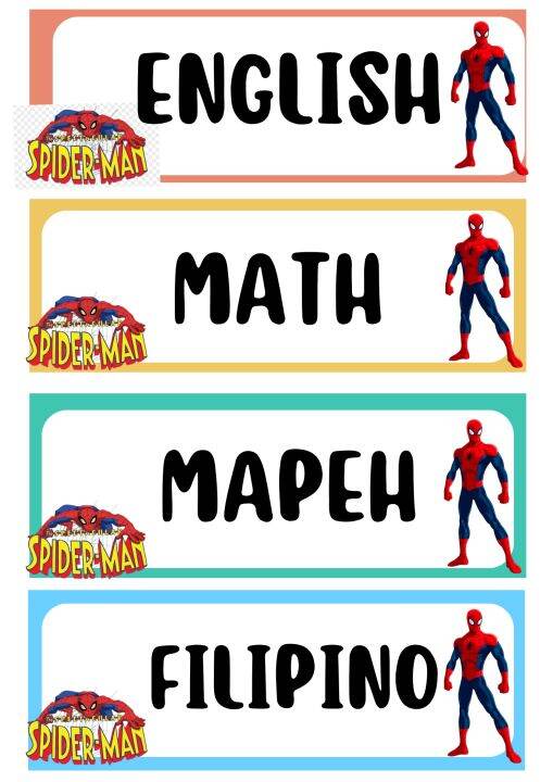 Subject label Sticker | Lazada PH