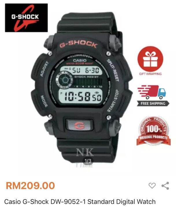 Casio G-Shock DW-9052-1 Standard Digital Watch | Lazada