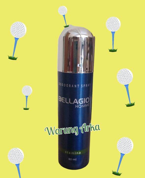 Bellagio Deodorant Body Spray Stamina 80ml Hijau | Lazada Indonesia