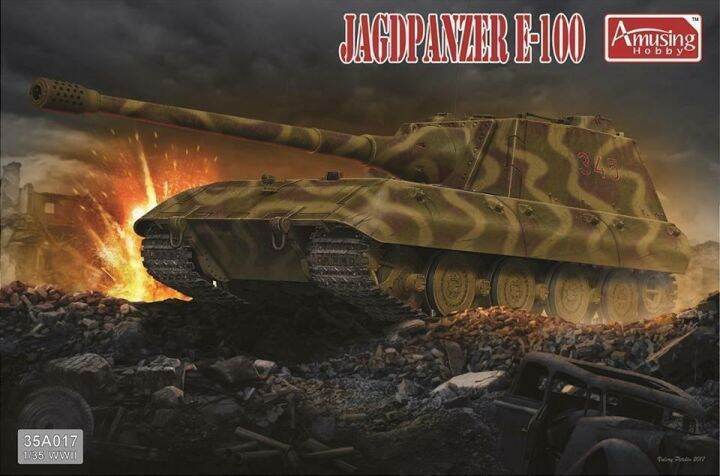 Amusing Hobby 35A017 1/35 Scale German Jagdpanzer E100 Model Kit ...