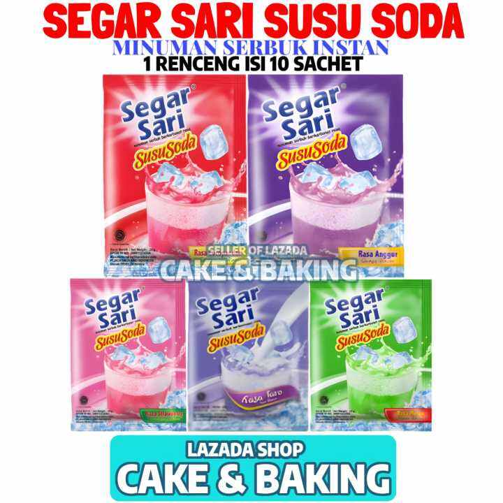 Segar Sari Susu Soda 1 Renceng Isi 10 Sachet | Lazada Indonesia