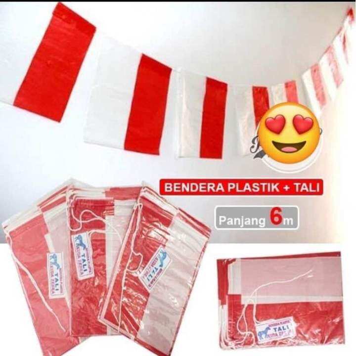 Bendera Tali Bendera Merah Putih Glosy Bendera Merah Putih Kemerdekaan ...