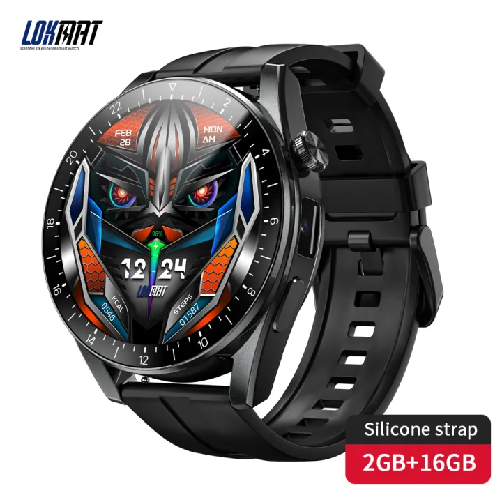 LOKMAT APPLLP 9 Android Smart Watch 1.43 inch Full Round Touch ...