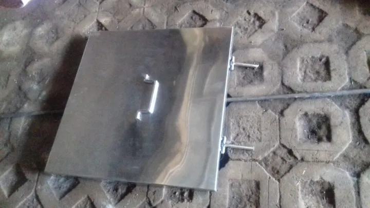 tutup tandon air bahan stainless steel ukuran 60cm x 60cm, bisa custom ...