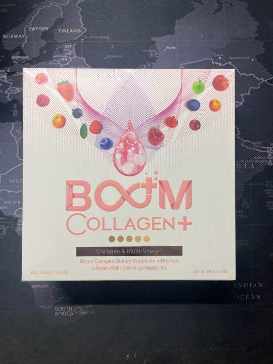 Boom Collagen Plus 1 กล่อง x 11 ซอง บูม คอลลาเจนพลัส (แท้ 100%) (EXP ...