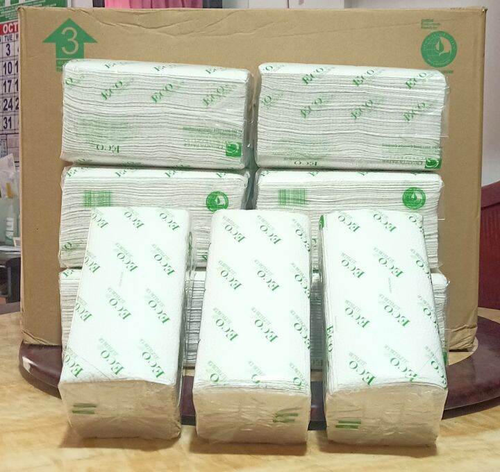 Eco Hygiene 175 pulls tissue paper towels my interfolded | Lazada PH