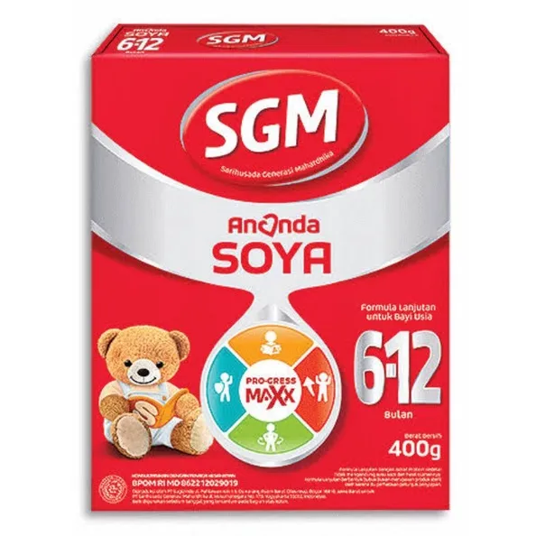SGM Ananda Soya Susu Formula Bayi usia 6 - 12 Bulan 400 gr | Lazada Indonesia