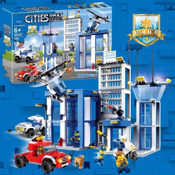 Lắp ráp Xếp hình Lego Cities Swat 98281 - Mô hình trụ sở cảnh sát 996 ...