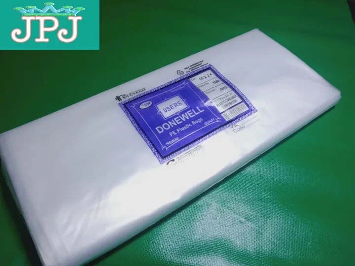 16X24 INCHES / PE BAG / 0015 THICKNESS / DONEWELL PREMIUM QUALITY / (100 PCS) | Lazada PH