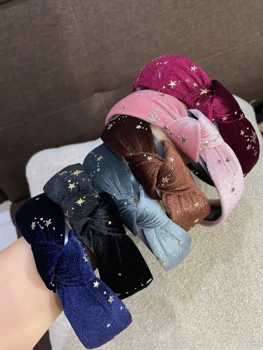 bando simpul bludru / bando korea simpul / bando hijab simpul bahan ...