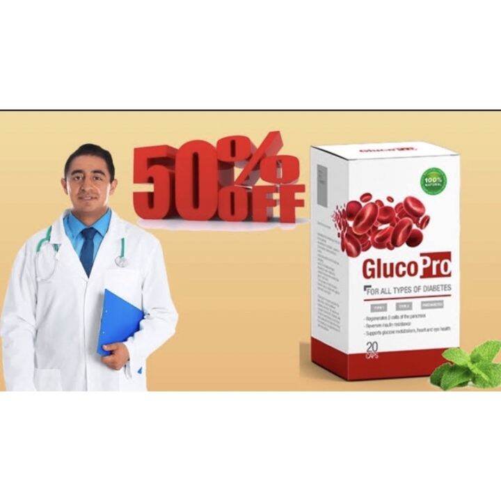 Gluco Pro 20 Capsules For All types of Diabetes | Lazada PH