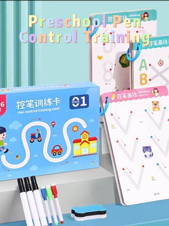 Tracing Book For Kids Training Coloring Book Erasable Writing Materials ...