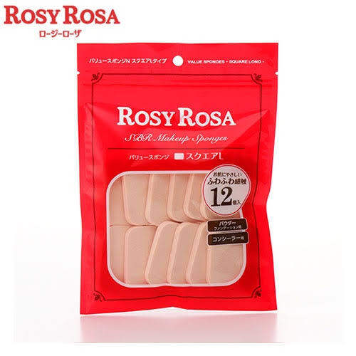 rosy rosa 12 sponge ฟองน้ำสำหรับทาแป้งผสมรองพื้น | Lazada.co.th