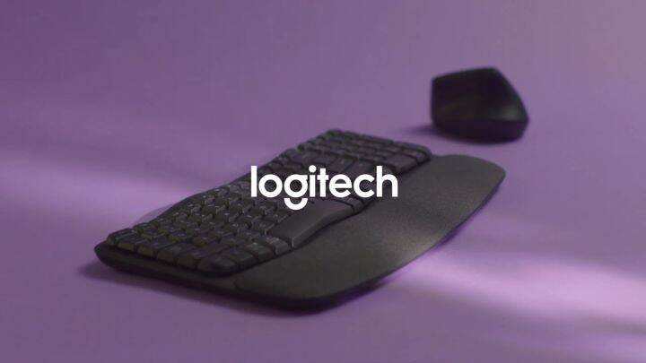 Logitech Ergo Series WAVE KEYS A wireless ergonomic keyboard(Graphite ...
