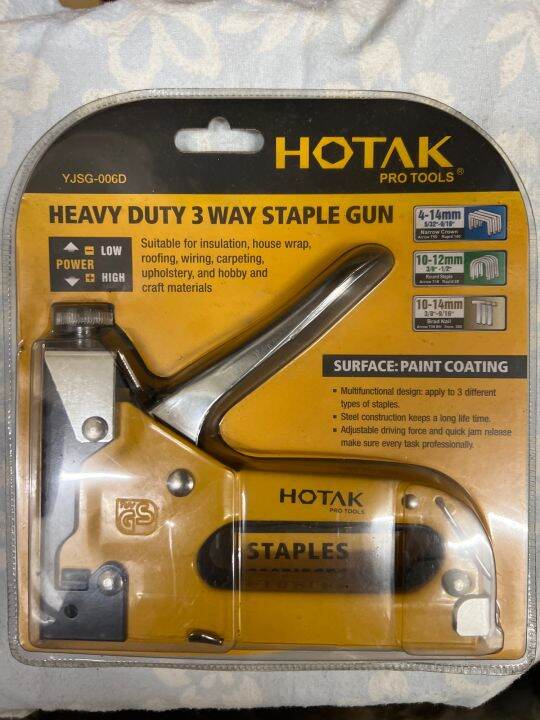 HOTAK Heavy Duty 3 Way Staplers Gun/3 Way Stapler/Stapler Gun | Lazada