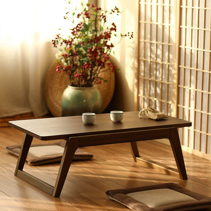 Maishe Old Elm Tatami Tea Table Bay Window Table Japanese-Style Small ...