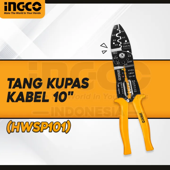TANG KUPAS KABEL 10" INGCO HWSP101 TANG CRIMPING SKUN KABEL 10 INCH ...