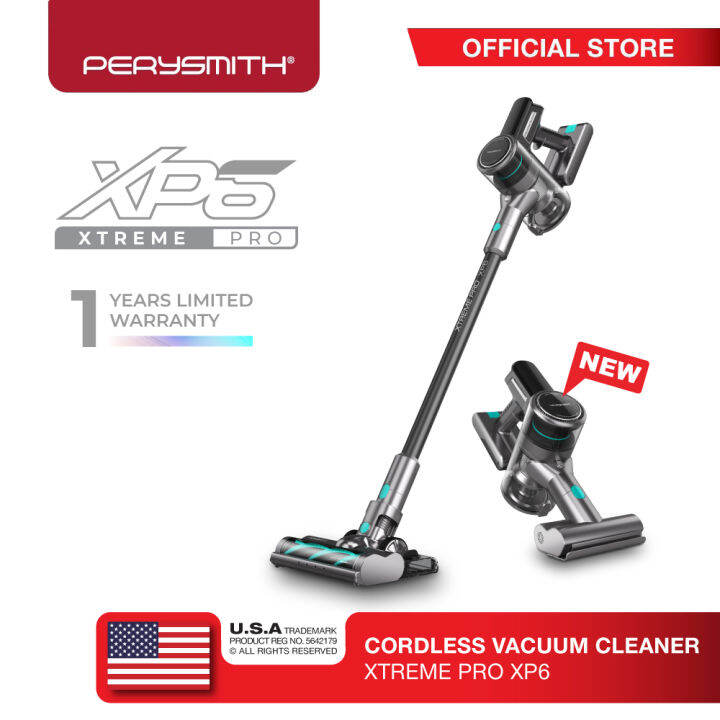 PerySmith Cordless Vacuum Cleaner XP6 With Water Mop Dust Mite Vacuum ...