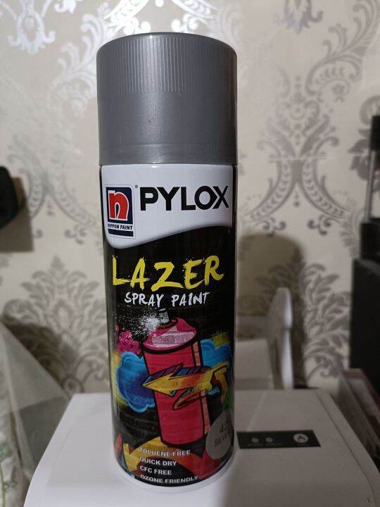 Pylox Lazer Spray Paint Gloss Silver No.42 Nippon | Lazada PH
