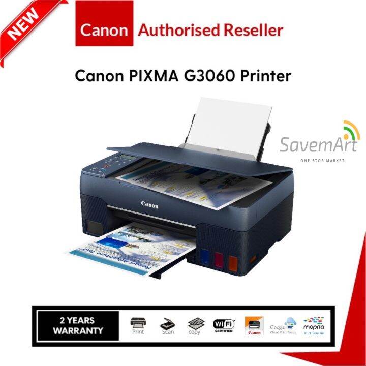 Canon PIXMA G3060 Ink Efficient G Series Printer | Lazada