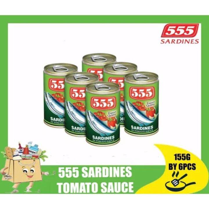 JIMS 555 SARDINES IN TOMATO SAUCE 155G(BUNDLE OF 6) | Lazada PH