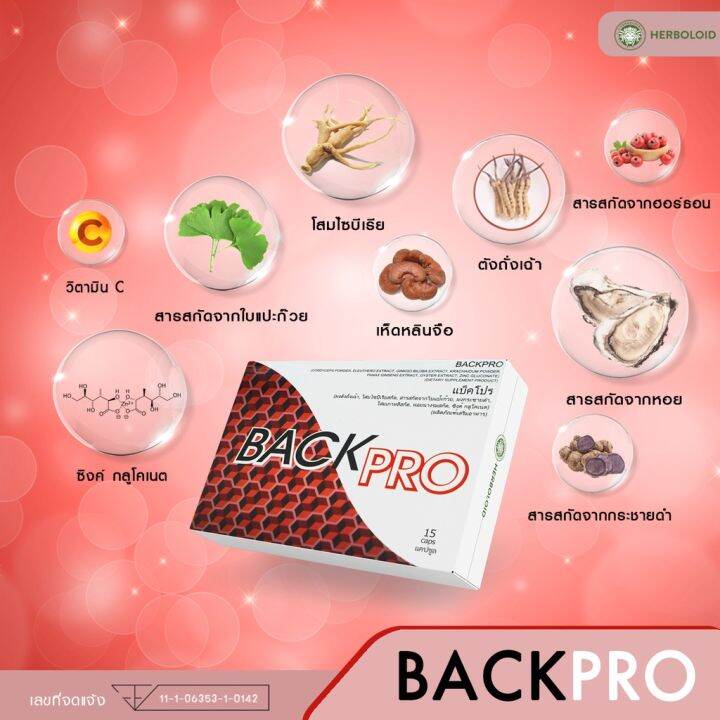 BACKPRO : เสริมต่อมลูกหมาก และระบบปัสสาวะ - เซ็ต 1 กล่อง 15 แคปซูล | Lazada.co.th