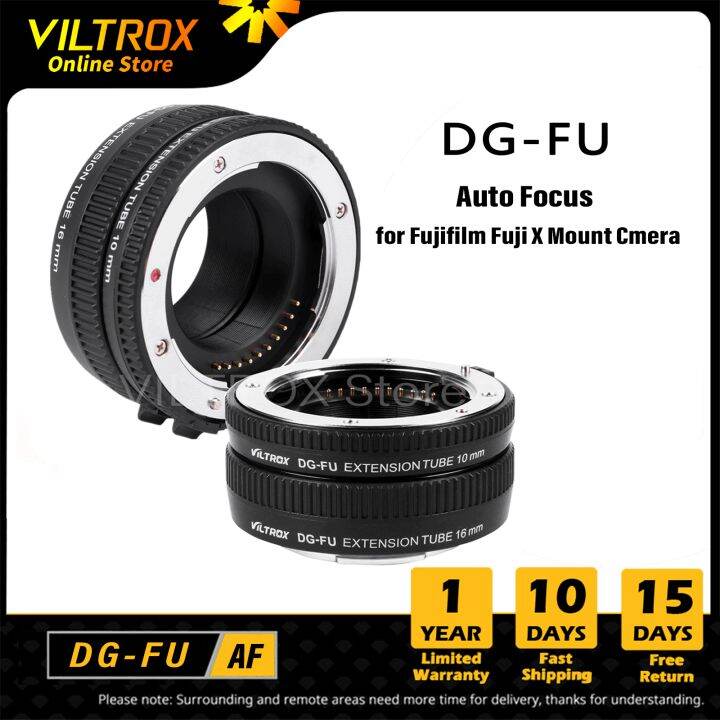 VILTROX DG-FU 10/16mm Fuji X Macro Extension Tube Auto Focus AF Metal ...