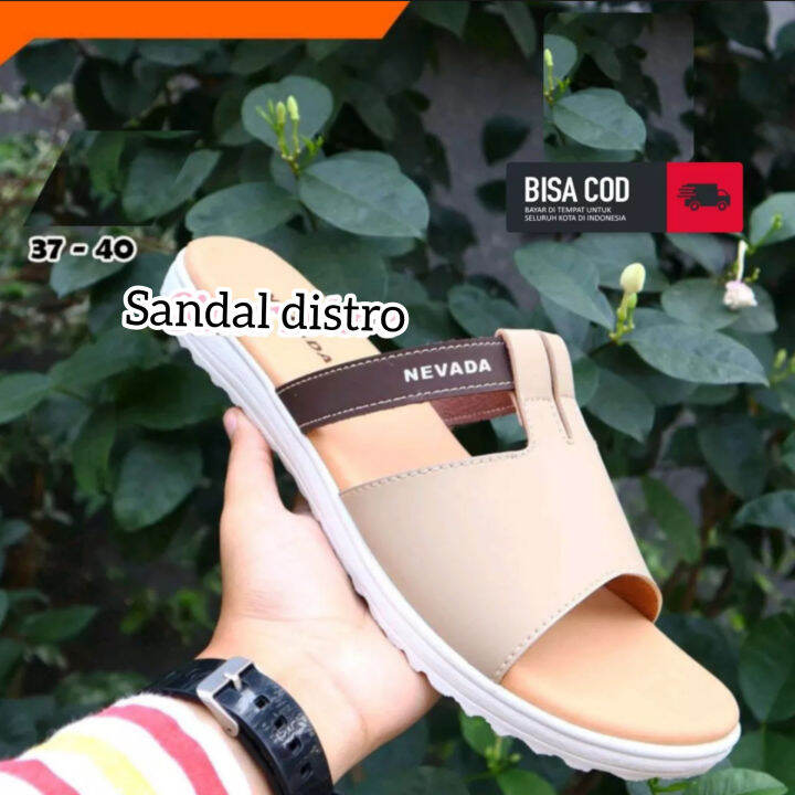 Sandal Slop Sellop Nevada Terbaru Sandal Cewek Masakini | Lazada Indonesia