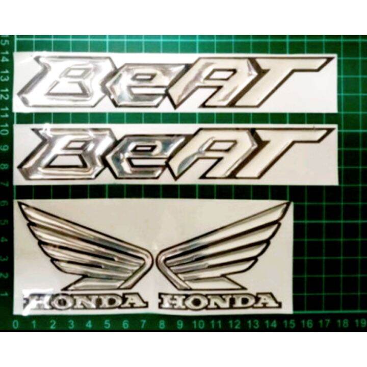 logo honda beat/stiker logo timbul beat/variasi honda beat/ | Lazada ...
