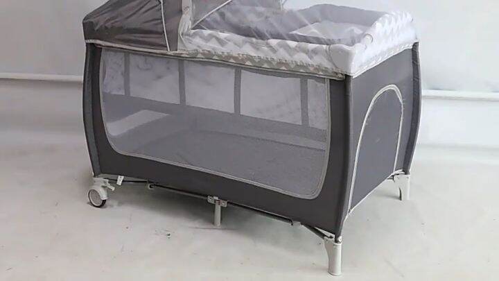 COCOBB Portable Multifunctional Foldable Crib with Mosquito Net and ...